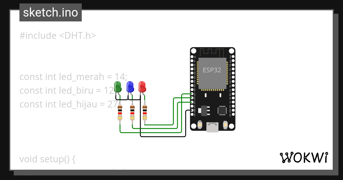 EDPERT - bootcamp IoT - Pertemuan ke 2 (Pengulangan) - Wokwi ESP32, STM32, Arduino Simulator