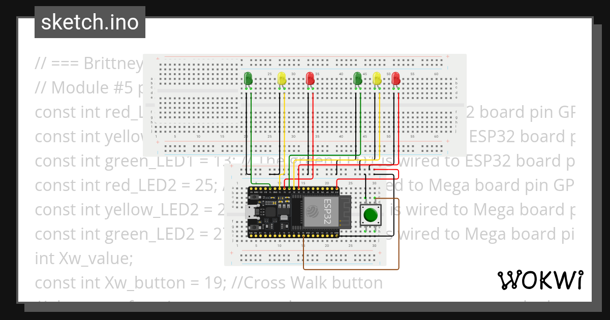 week 5 - Wokwi ESP32, STM32, Arduino Simulator