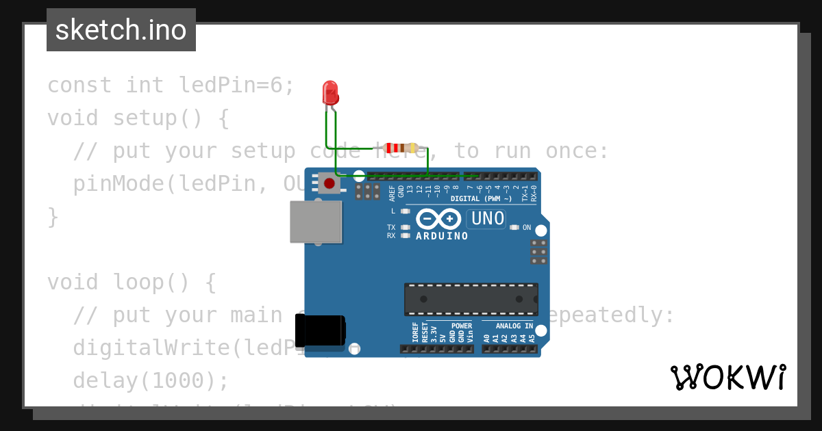 Blink Wokwi Esp32 Stm32 Arduino Simulator 3990