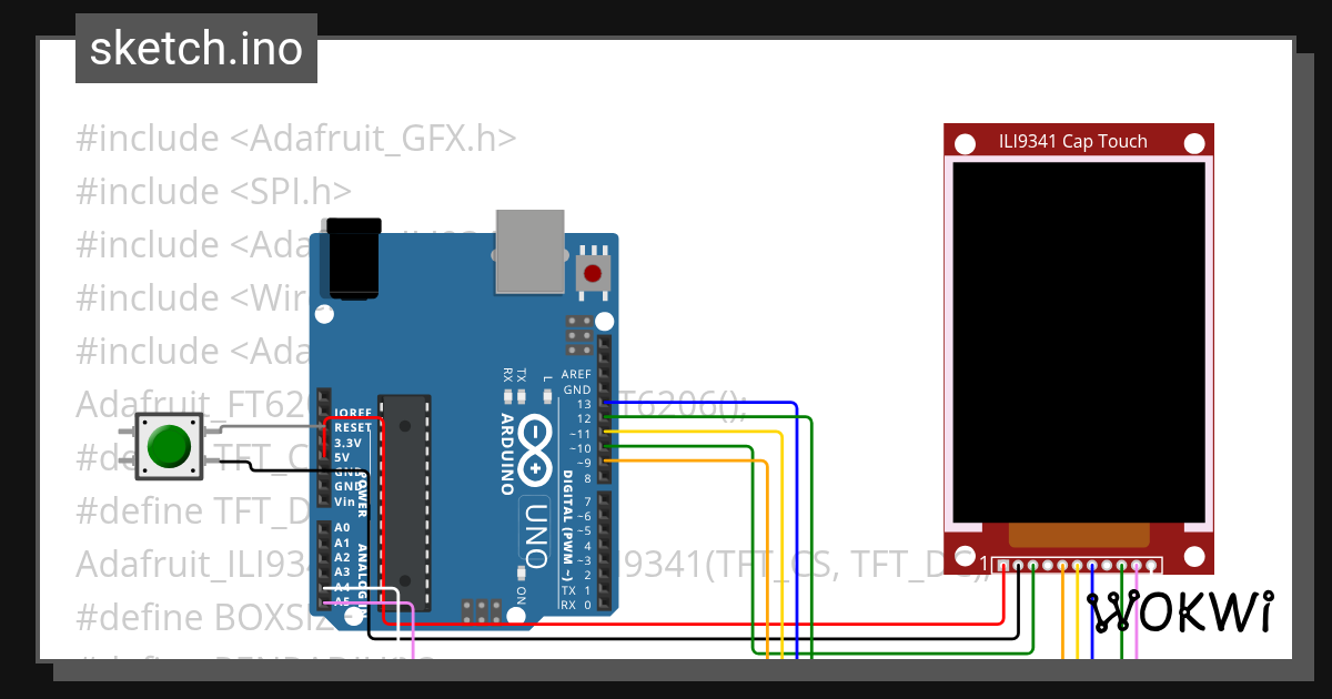 Display Tft Wokwi Esp32 Stm32 Arduino Simulator