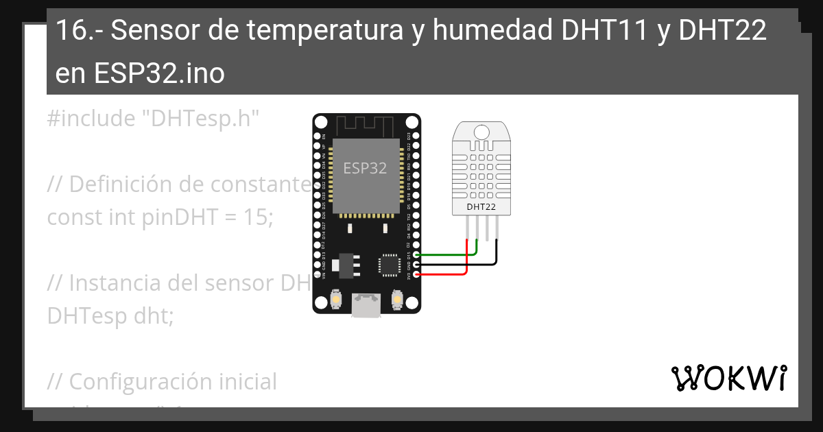 Sensor de temperatura y humedad.ino - Wokwi ESP32, STM32, Arduino Simulator