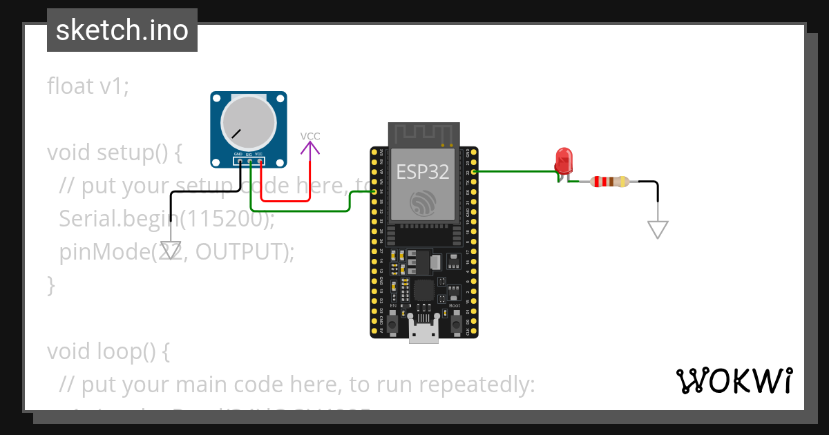 Ejemplo Analógicos Wokwi Esp32 Stm32 Arduino Simulator 5117