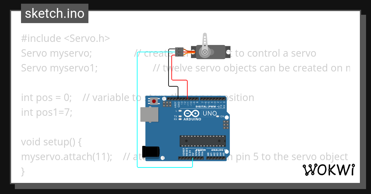 servo - Wokwi ESP32, STM32, Arduino Simulator