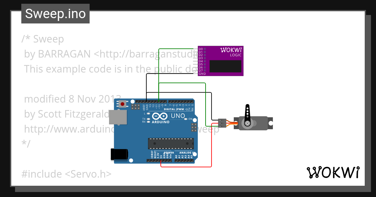 Sweep.ino copy Copy - Wokwi ESP32, STM32, Arduino Simulator