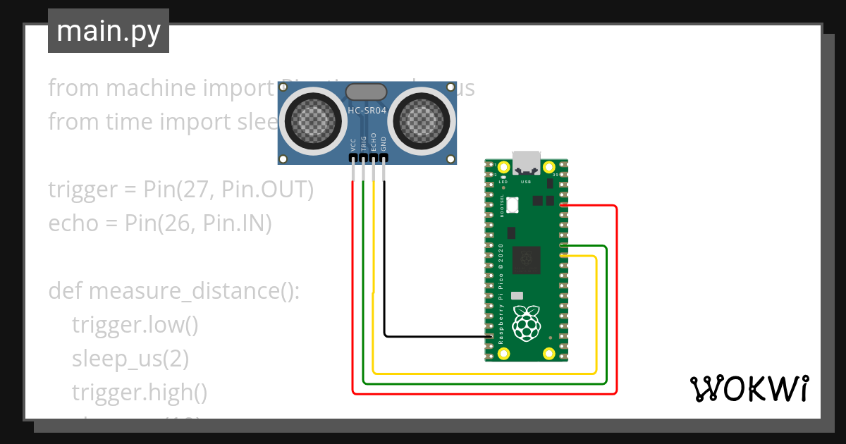 Ultrassonico - Wokwi ESP32, STM32, Arduino Simulator Ultrassonico - Wokwi ESP32, STM32, Arduino Simulator