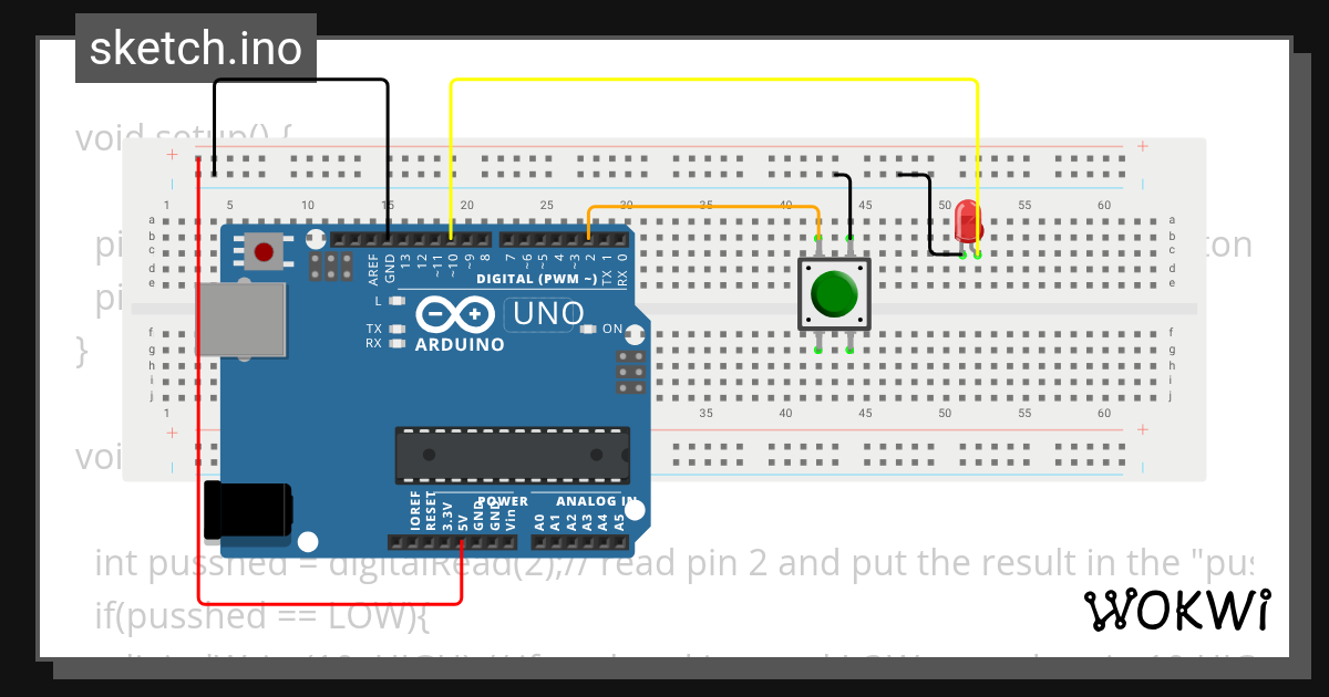 Led With Button Wokwi Esp32 Stm32 Arduino Simulator 8902