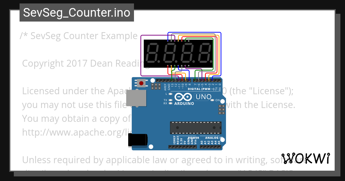 4_SevSeg_display.ino Copy - Wokwi ESP32, STM32, Arduino Simulator