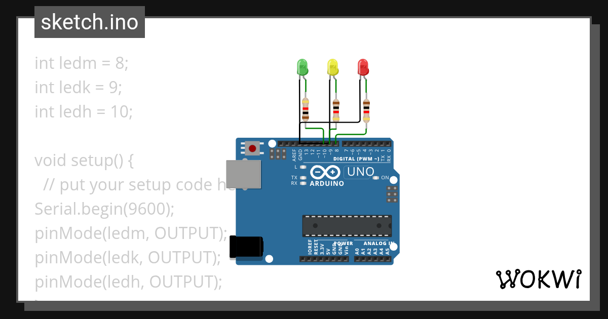 Traffic Light Sederhana Wokwi Esp32 Stm32 Arduino Simulator 2887