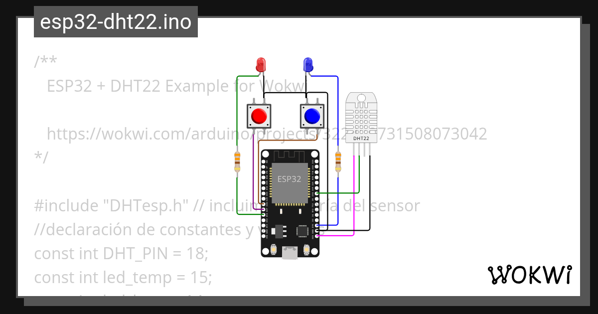 esp32-dht22.ino sensores MGH - Wokwi ESP32, STM32, Arduino Simulator