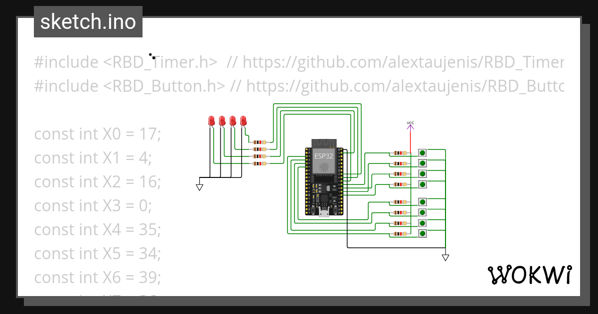 Wokwi - Online ESP32, STM32, Arduino Simulator