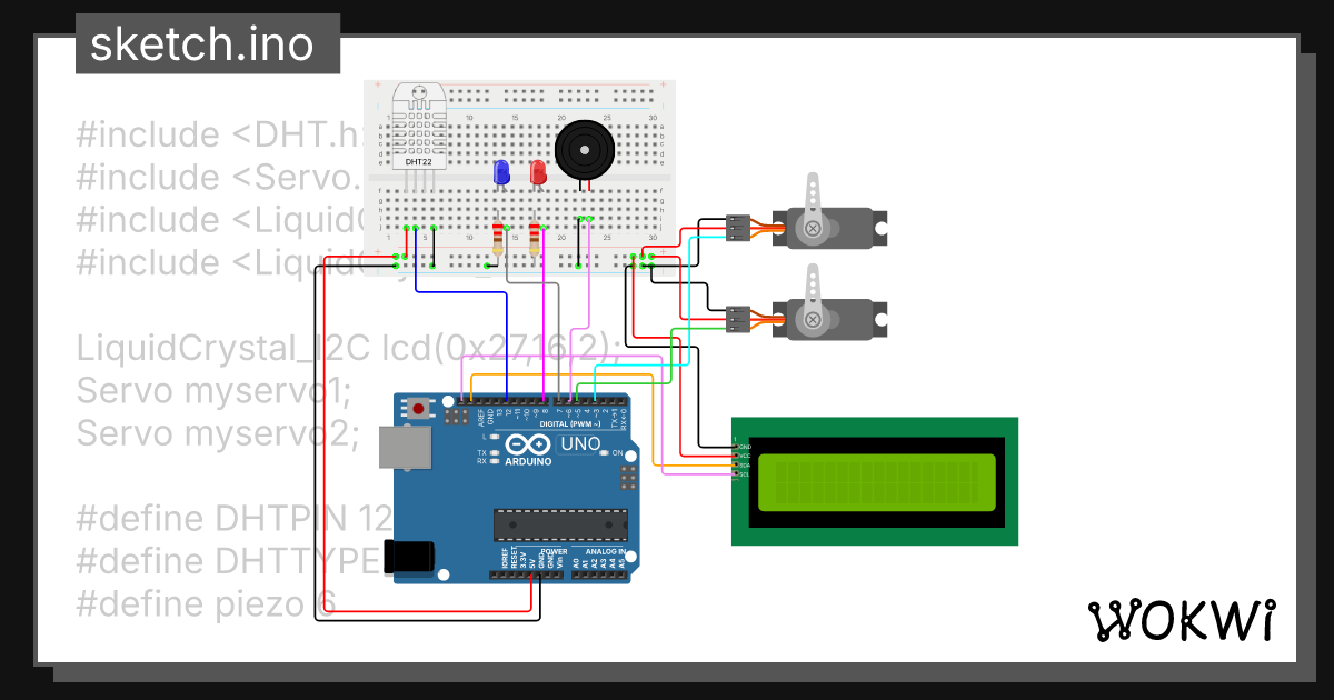 Datchik vologosti - Wokwi ESP32, STM32, Arduino Simulator