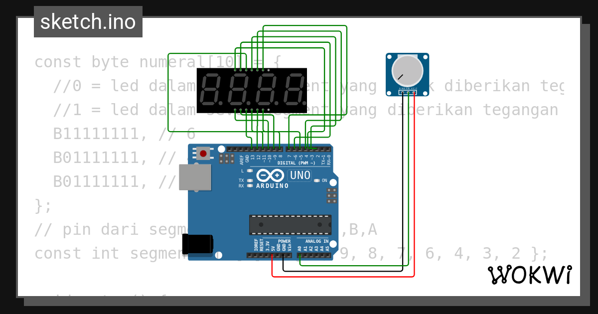 Segment Long Wokwi Esp32 Stm32 Arduino Simulator