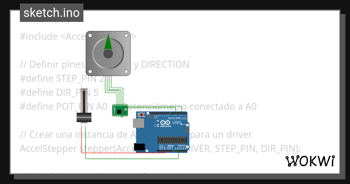 OneMotor PID - Wokwi ESP32, STM32, Arduino Simulator