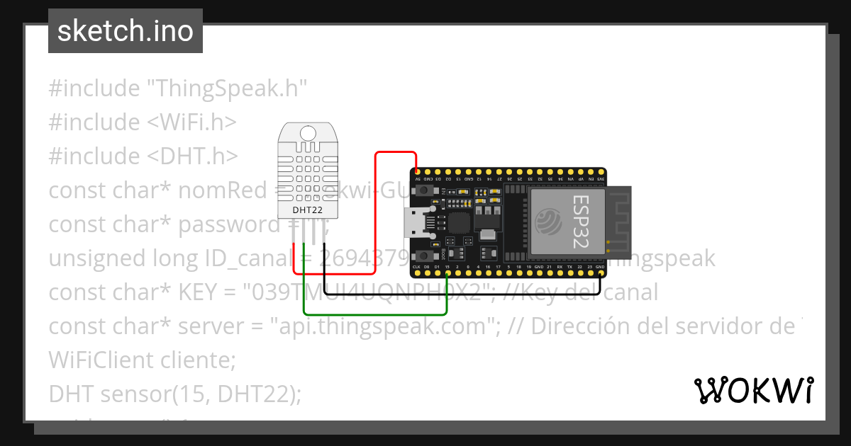 Conexión A Thingspeak Ok Wokwi Esp32 Stm32 Arduino Simulator