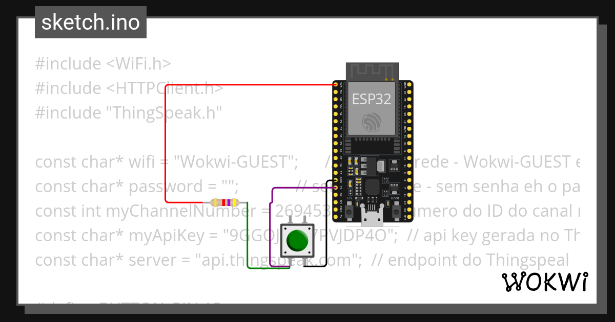 Desafio - acionamento de atendimento com IOT - POC Copy - Wokwi ESP32, STM32, Arduino Simulator