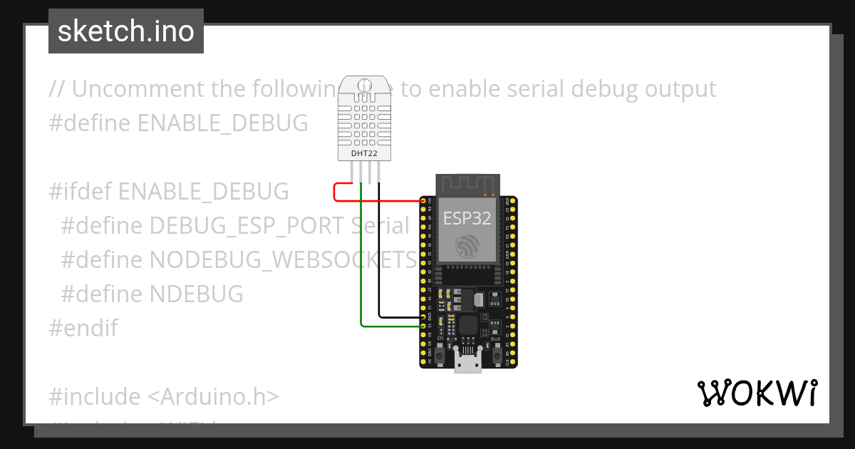 Sinric Pro - Wokwi ESP32, STM32, Arduino Simulator
