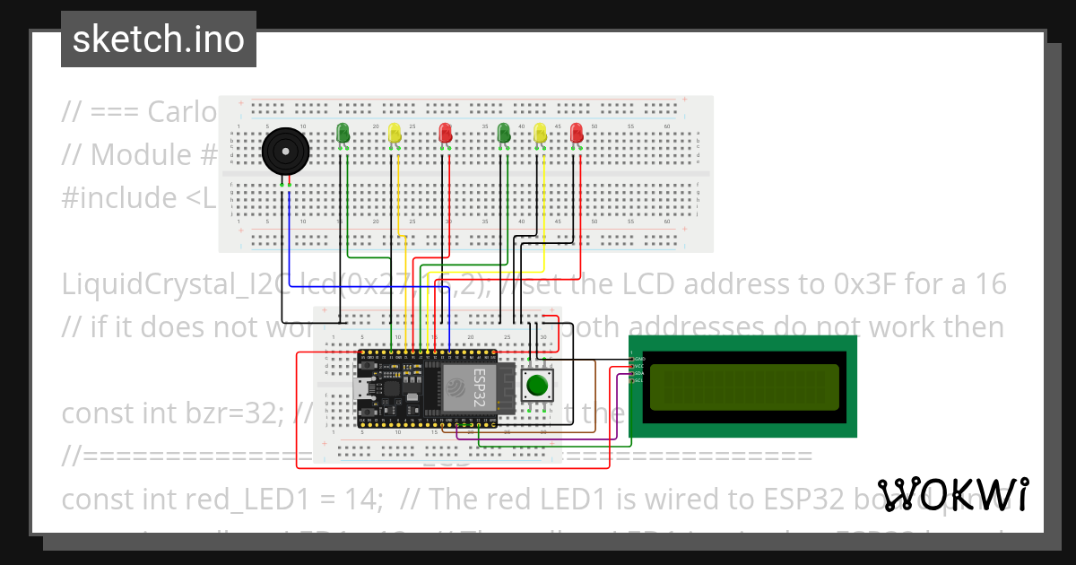 Module 6 - Carlos guzman - Wokwi ESP32, STM32, Arduino Simulator