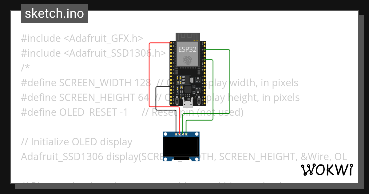 oled - Wokwi ESP32, STM32, Arduino Simulator