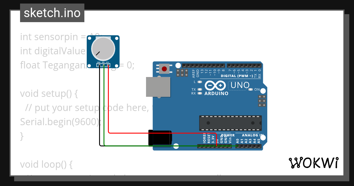 ADC - Wokwi ESP32, STM32, Arduino Simulator
