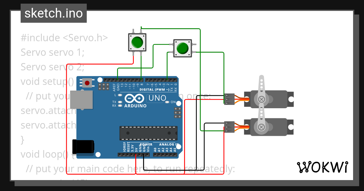 Project Servo Wokwi Esp32 Stm32 Arduino Simulator