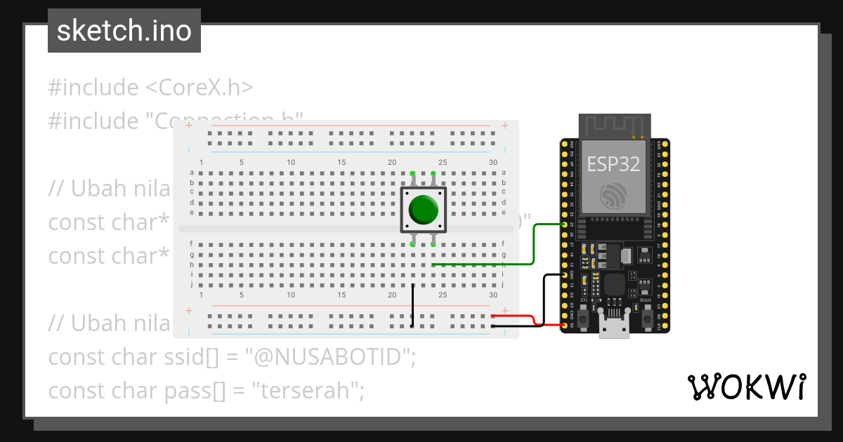 button - Wokwi ESP32, STM32, Arduino Simulator