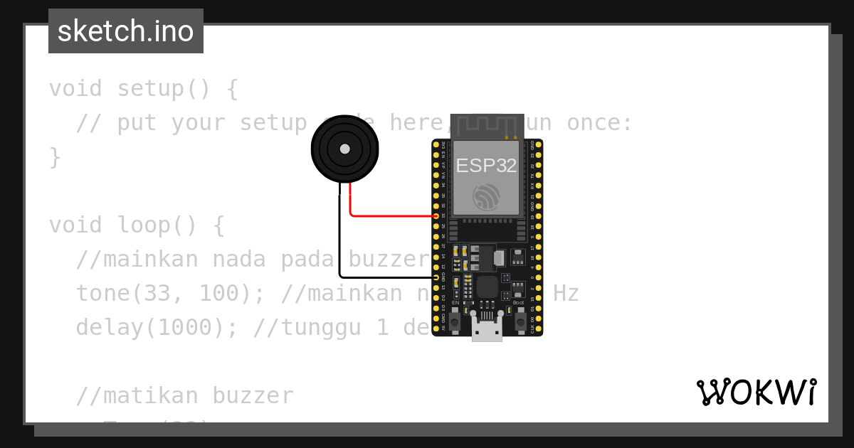 Buzzer Wokwi Esp32 Stm32 Arduino Simulator 8770