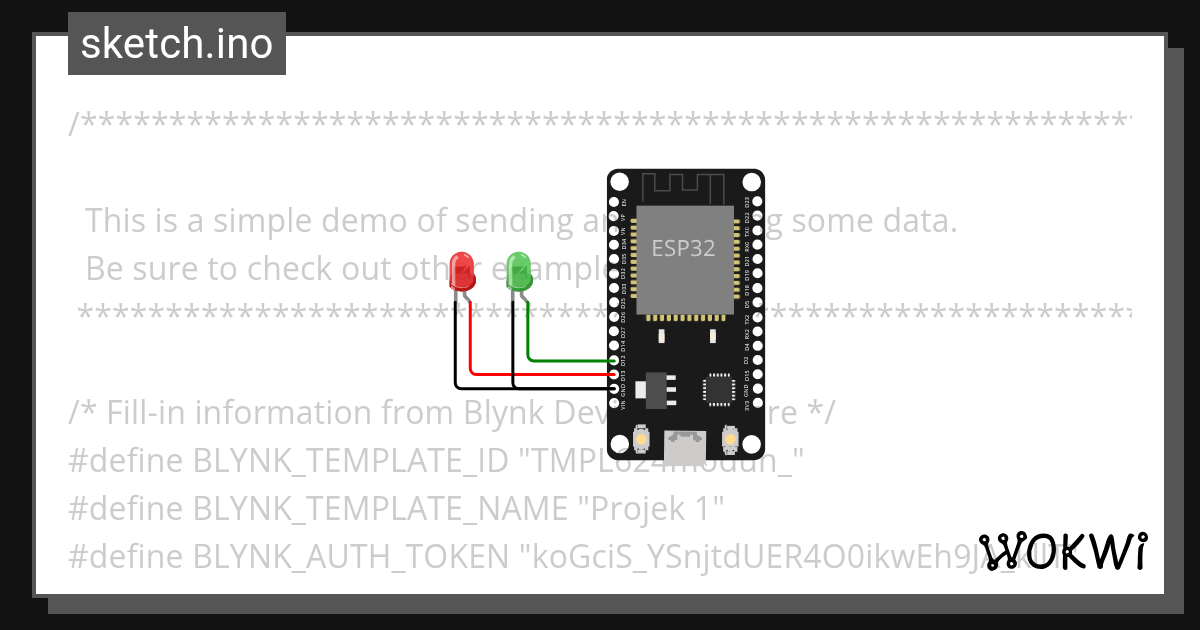 Blynk esp32 - Wokwi ESP32, STM32, Arduino Simulator