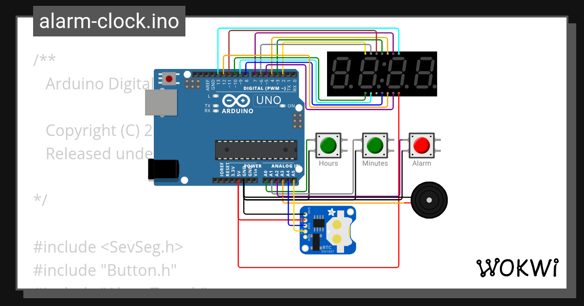 alarm-clock.ino Copy - Wokwi ESP32, STM32, Arduino Simulator