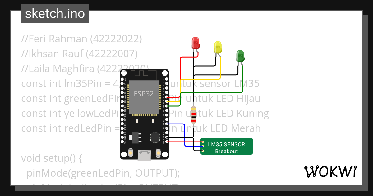 MODUL 4_PERCOBAAN 4 - Wokwi ESP32, STM32, Arduino Simulator
