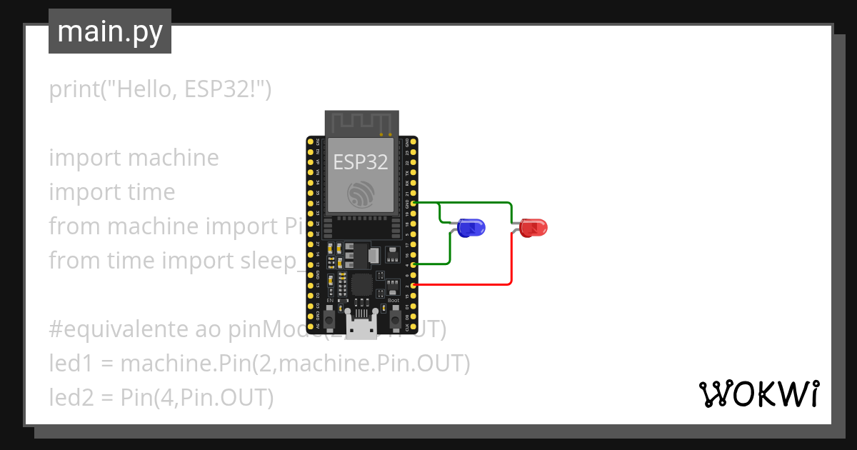 Pratica1_Micropython - Wokwi ESP32, STM32, Arduino Simulator