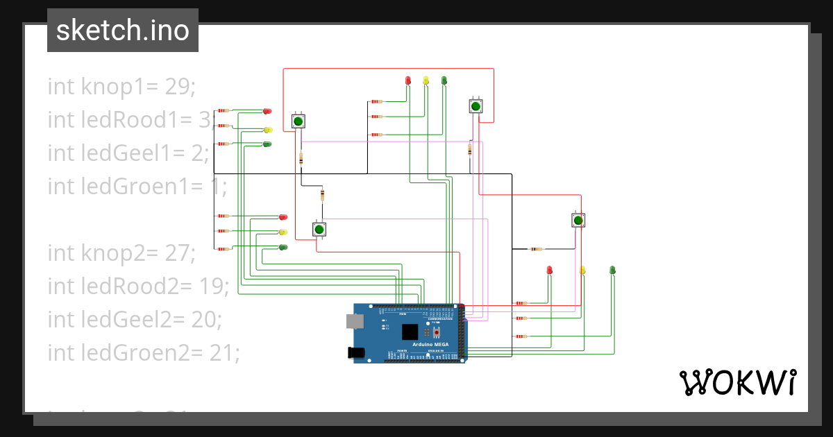 Kruispunt - Wokwi ESP32, STM32, Arduino Simulator