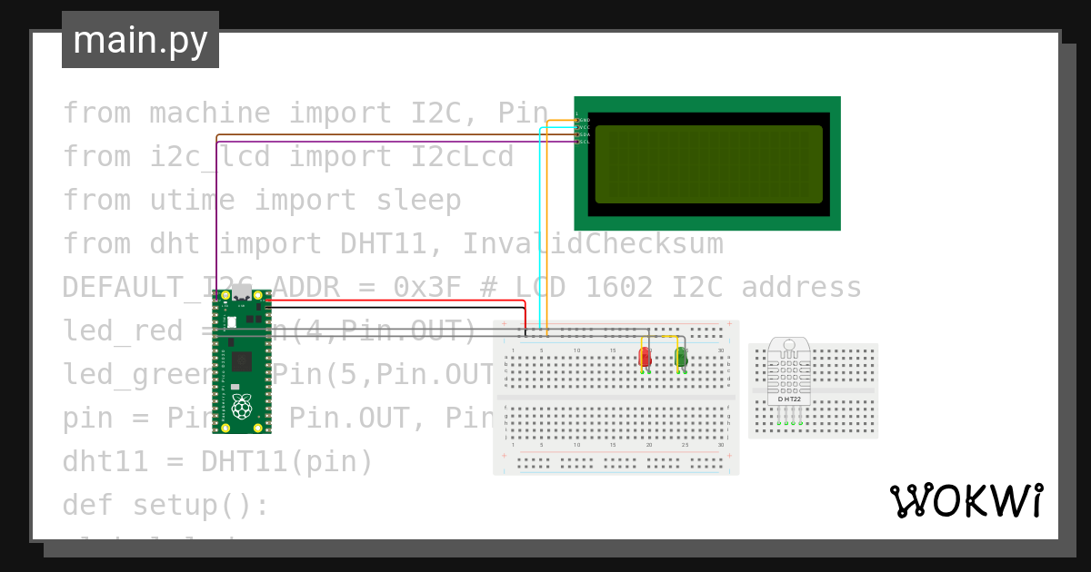 Mini Weather Station Wokwi Esp32 Stm32 Arduino Simulator 1414