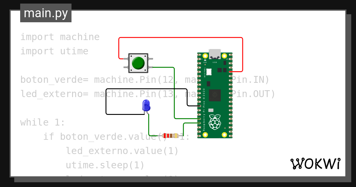 Led1 Wokwi Esp32 Stm32 Arduino Simulator 3081