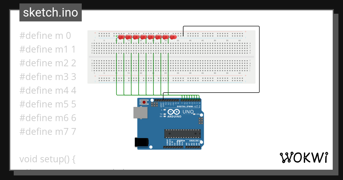 bling light by dyo - Wokwi ESP32, STM32, Arduino Simulator