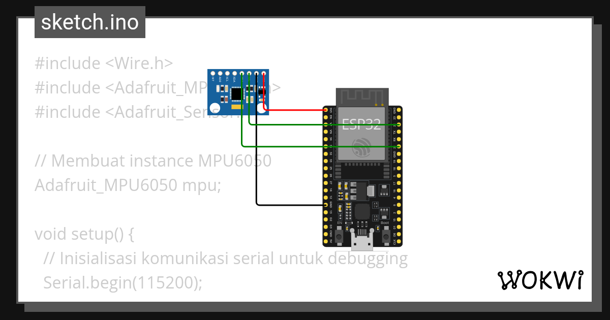 Mini task 2 sesi 14 - Wokwi ESP32, STM32, Arduino Simulator