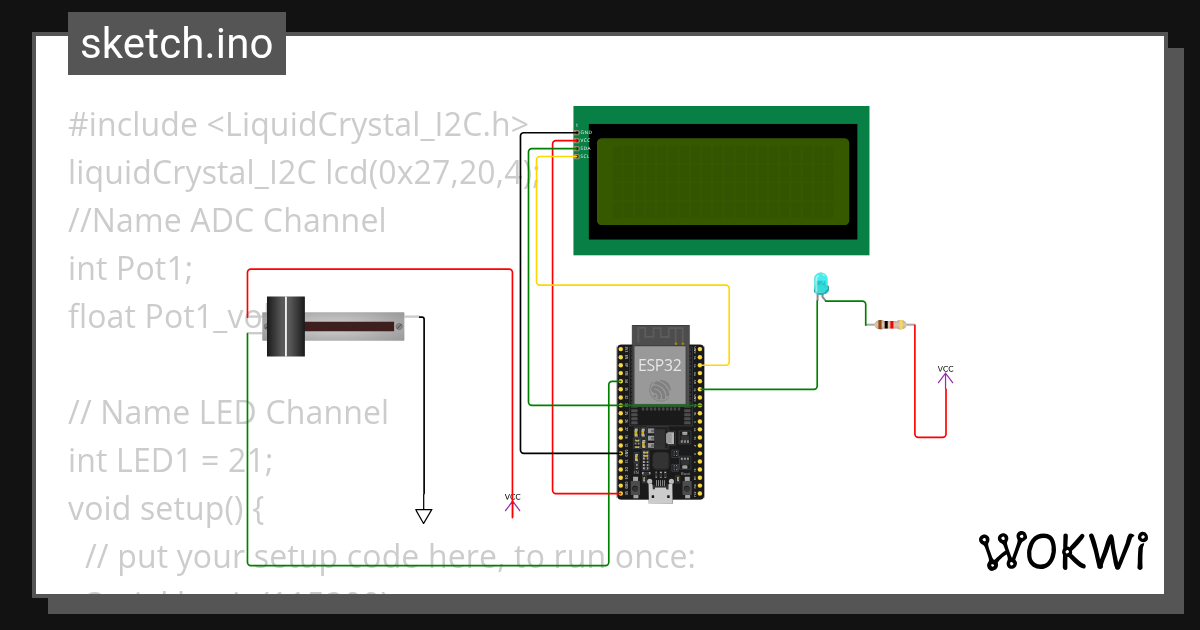 LCD - Wokwi ESP32, STM32, Arduino Simulator