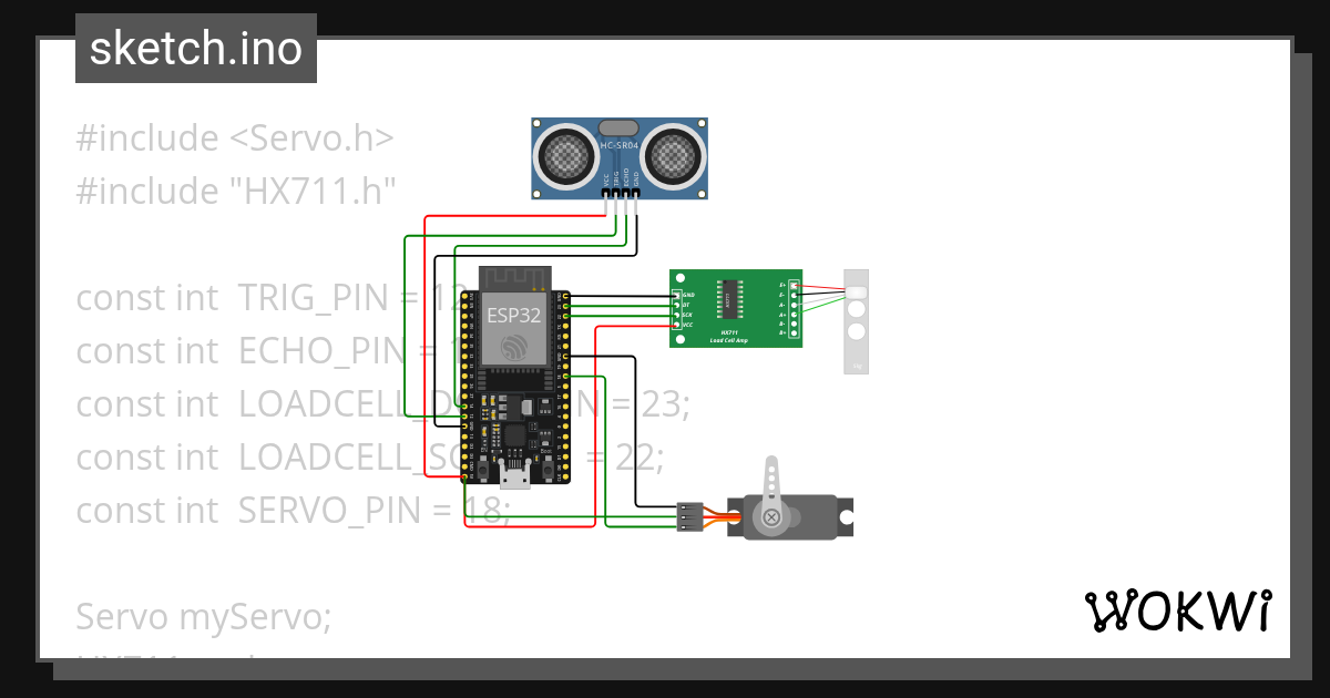 pet feeder - Wokwi ESP32, STM32, Arduino Simulator
