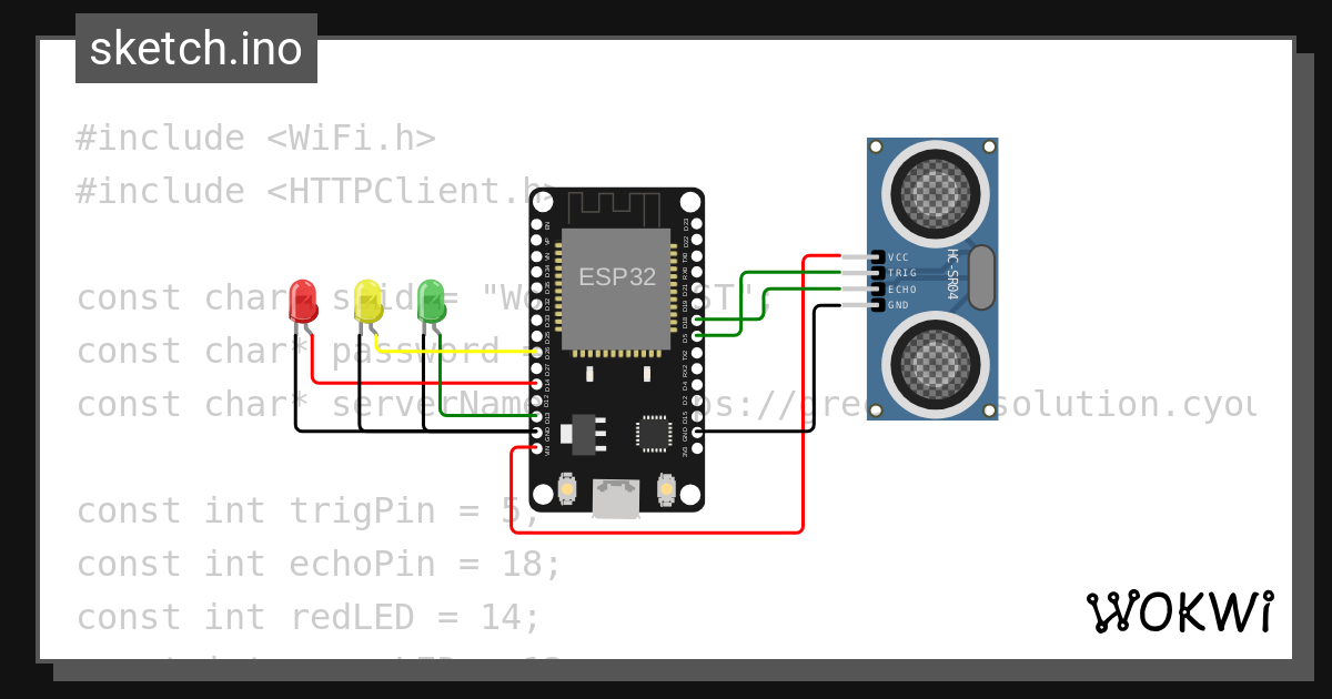 Parking Lot Sensor Esp32 Connect Server Wokwi Esp32 Stm32 Arduino 6653