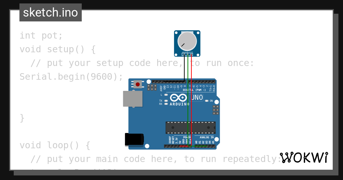 Potensiometer Wokwi Esp32 Stm32 Arduino Simulator 2952