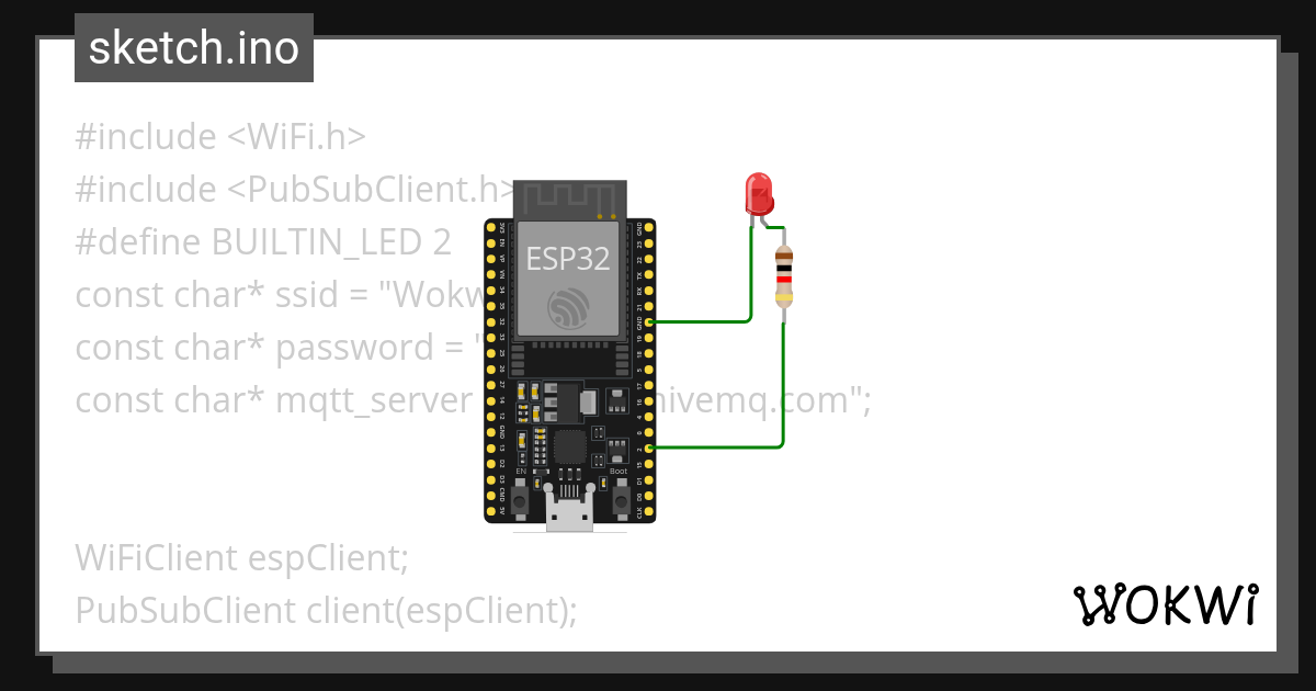 Node Subscriber - Wokwi ESP32, STM32, Arduino Simulator