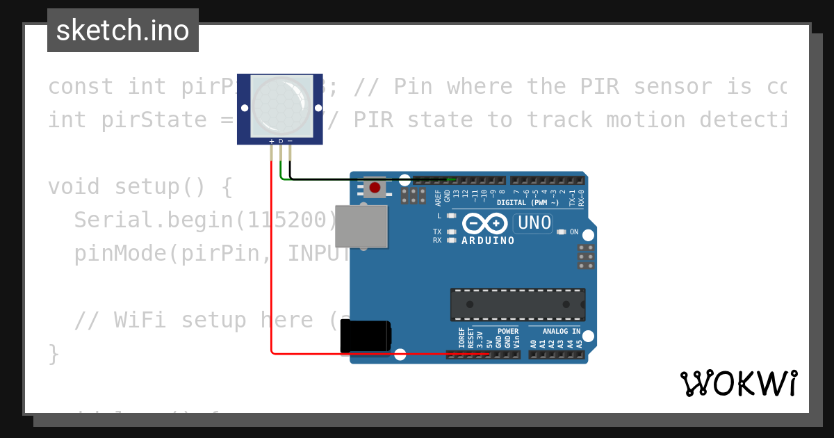 Pir Wokwi Esp32 Stm32 Arduino Simulator 2253