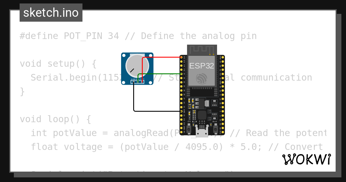 Pot Wokwi Esp32 Stm32 Arduino Simulator 8620