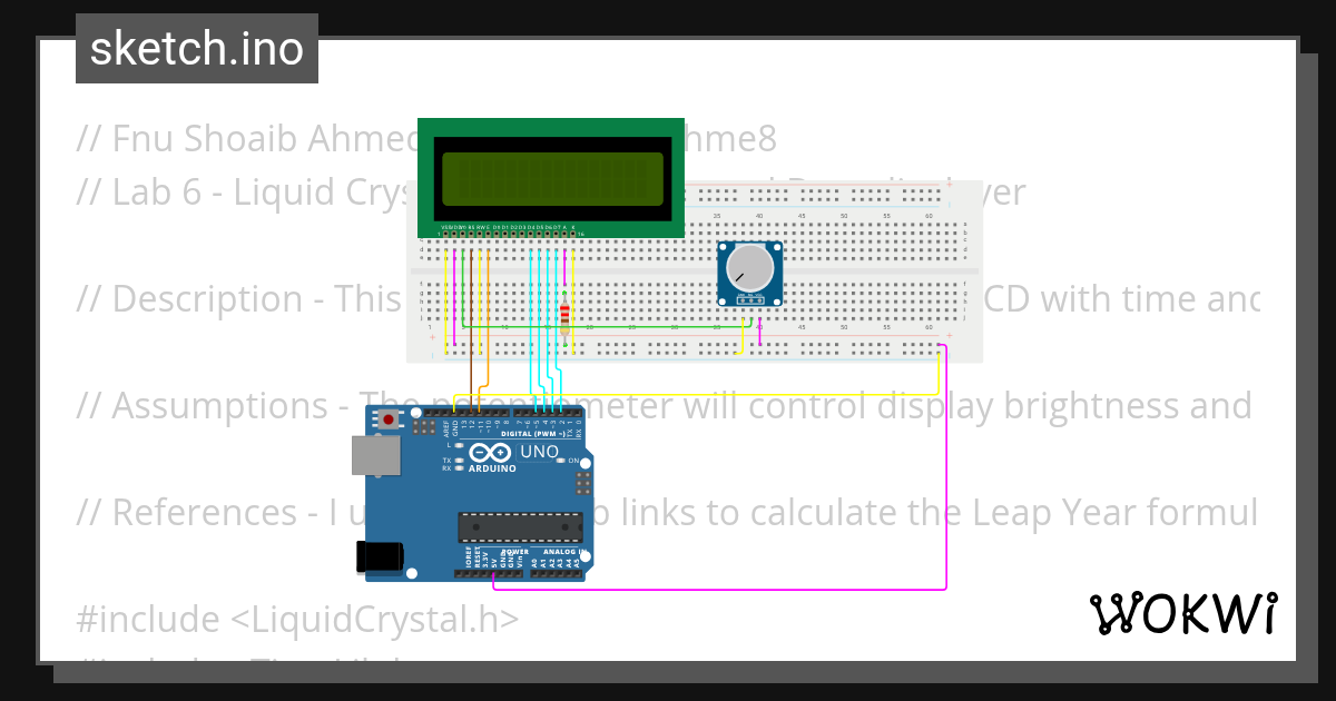 Lab 6 Wokwi Esp32 Stm32 Arduino Simulator 
