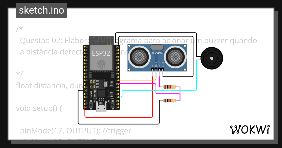 Exercício V Questão 02 Wokwi Esp32 Stm32 Arduino Simulator 8775