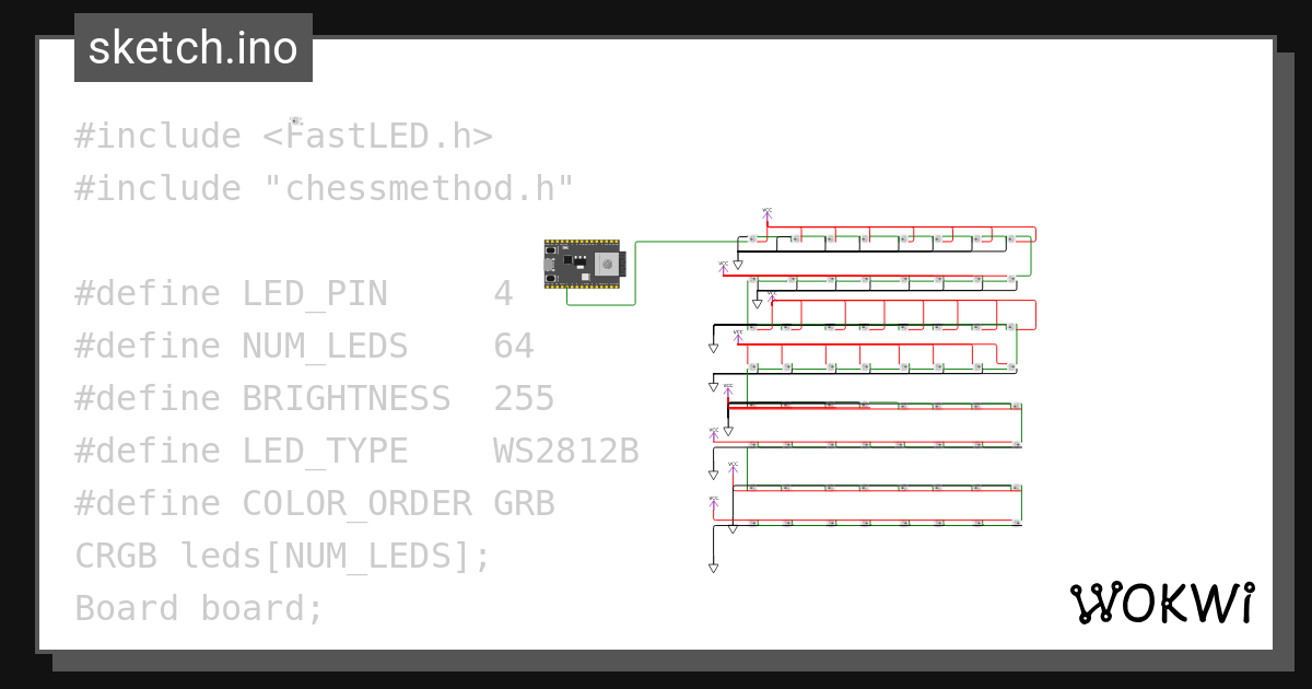 Chess Board Copy 32 Wokwi Esp32 Stm32 Arduino Simulator