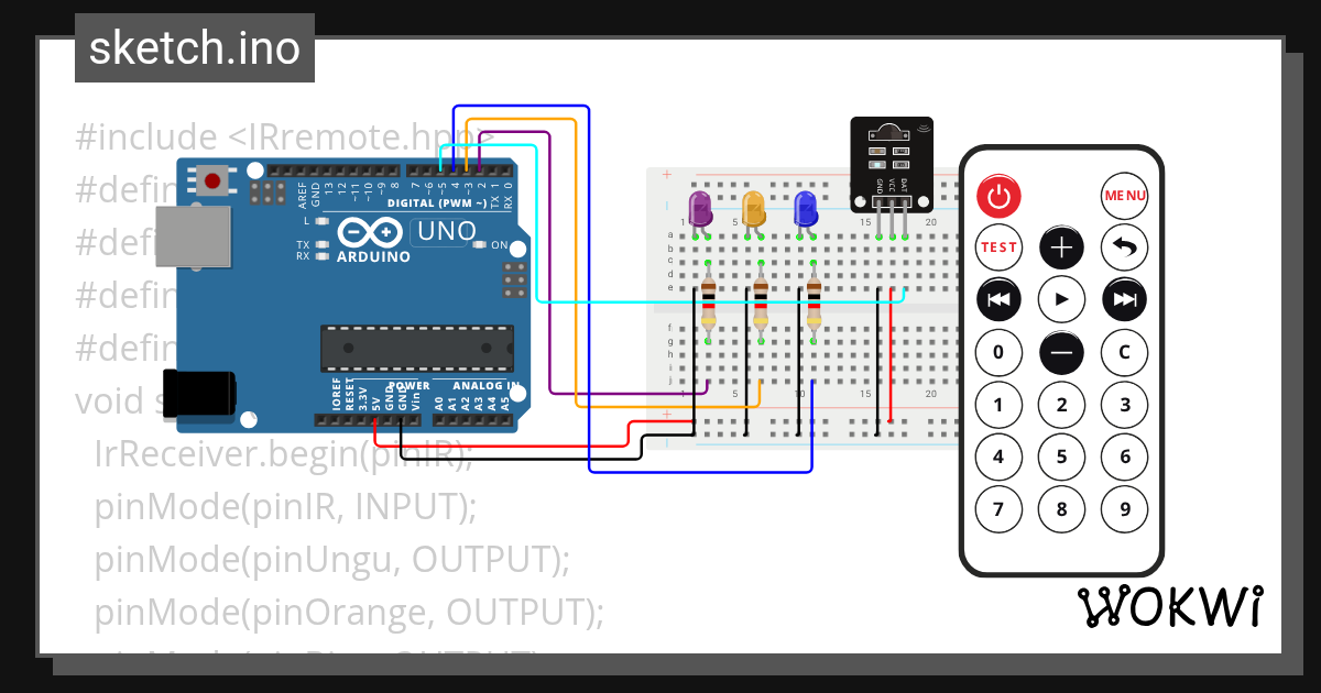 Ir Remote Control Alena Xii F4 Wokwi Esp32 Stm32 Arduino Simulator 5390