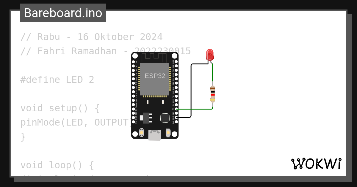 Fahri Ramadhan 2022230015 Wokwi Esp32 Stm32 Arduino Simulator