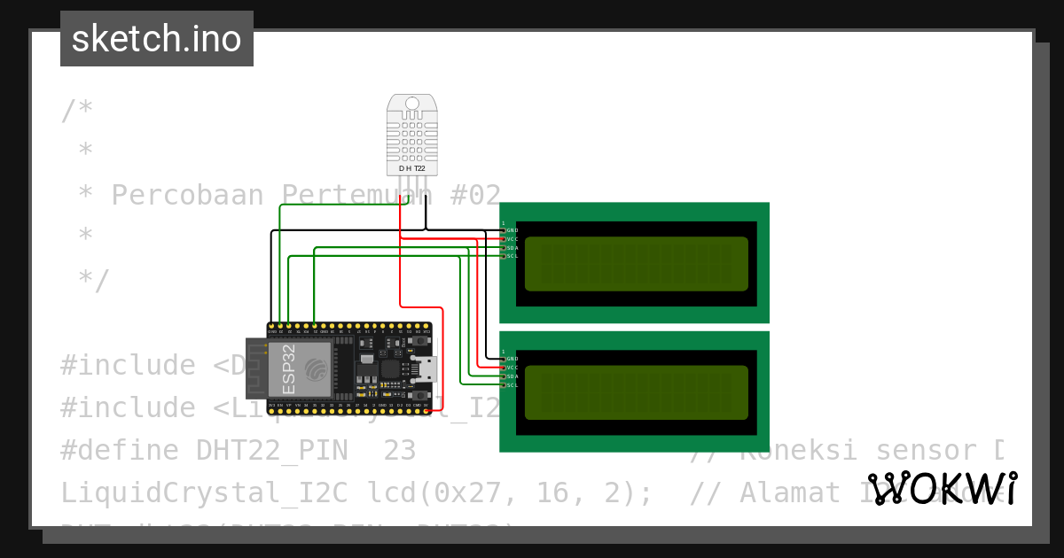 Pertemuan02 I2c Wokwi Esp32 Stm32 Arduino Simulator 2496