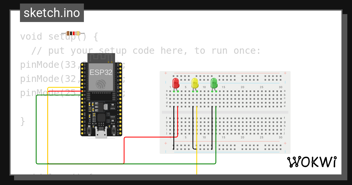 Lampu Merah Rafid Copy Wokwi Esp32 Stm32 Arduino Simulator