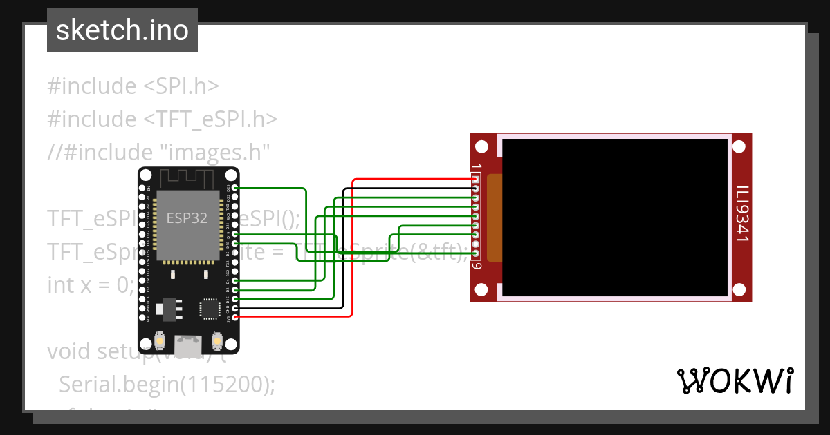 Ili9341test2 Wokwi Esp32 Stm32 Arduino Simulator 